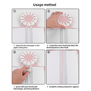 Edge Cutter Paper Crafts, 12 in 1 Paper Crafting Edge Trimmer, Multifunctional Scrapbooking Edge Cutter, Precision Paper Edger with Measurements, Decorative Paper Cutting Tool for Photos Cards