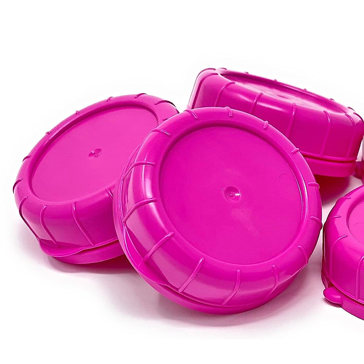 6 Glass Bottle Replacement Caps with Tampered Evident Seal, 48mm Diameter Bottle Lids That Fit Perfectly Stanpac & Libbey Milk Glass Bottles. Reusable, Long-Lasting and Easy to Clean Bottle Caps (Light Blue)