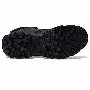 Merrell Men's Moab 3 Tactical 8" Zip Waterproof Military Boot, Black, 11