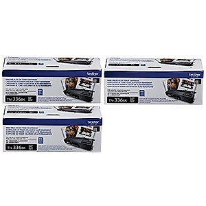 Brother Printer TN336BK Toner hqCPHJ, 3Pack (Black)