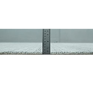 Artisan's Arc Hand Made Solid Scandinavian Blended Wool Flatwoven Area Rug, Silver, Gray and Brown, 8x10 | KE12810