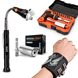 RAK Universal Socket Tool - Super Socket Unscrew Any Bolt - Gifts for Men - Adjustable Grip Socket Adapter Set for Car Mechanic, Electrician, Handyman, HVAC Tools - Birthday Gifts for Dad