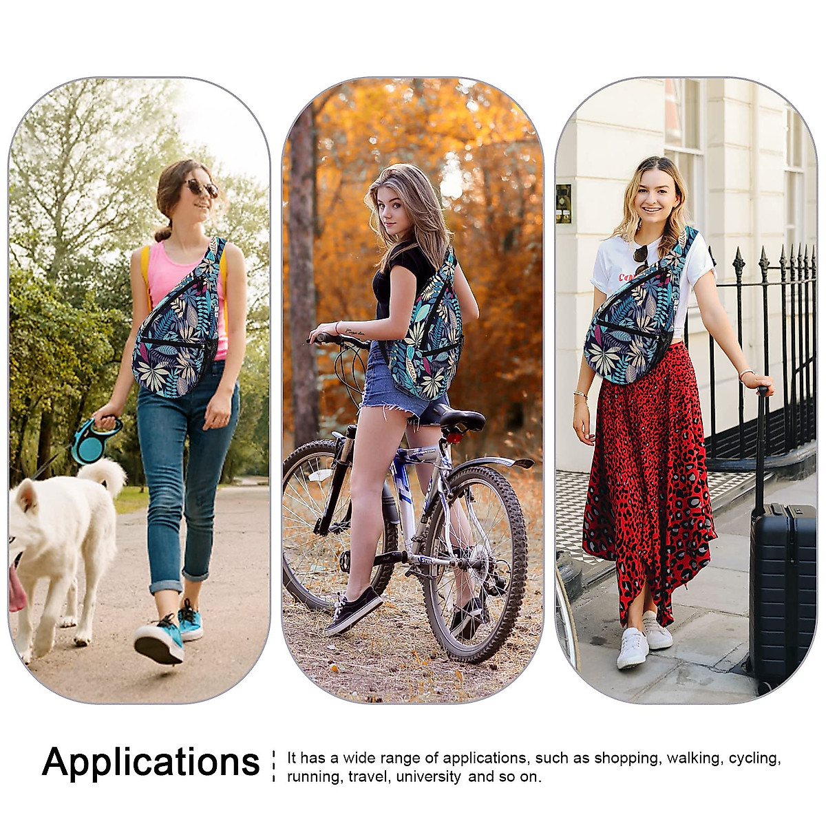 XEYOU Unisex Sling Bag Multipurpose Crossbody Shoulder Bag Travel Chest Pack for Men Women Lightweight Casual Daypacks (Cotton)