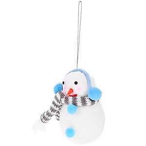 LUOZZY Christmas Snowman Hanging Ornaments Xmas Felt Snowman Doll Christmas Tree Hanging Ornament Xmas Gifts for Kids