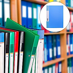 Color Envelope 2pcs Folders Capacity Documents Transparent Clip Materials Bag Exam Inner Board Organizing Folder Clear Paper Pockets for Letter Large A Holder Expanding and Cover