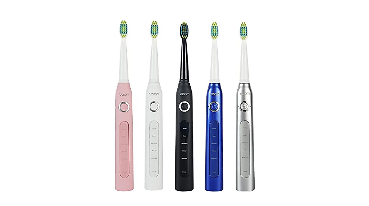 Voom Sonic Pro 5 Electric Toothbrush for Adults | Ultrasonic, 5 Modes