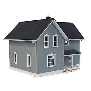 Walthers Cornerstone HO Scale Model Tillman Farm House Kit, 3/8" 11.9 x 10.7 x 11.1cm