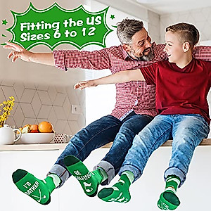 Funny Novelty Socks for Men Women - Christmas Stocking Stuffers Fun Birthday Gifts for Men Women Dad Him White Elephant Day Cool Men's Dress Socks Geek Santa Gifts Idea for Adult Teenage Boys