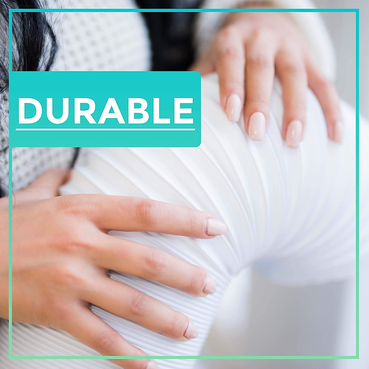 Portable Air Conditioner Exhaust Hose - 5in Diameter, 79in Extended - Replacement AC Tube - Counter Clockwise Threads Air Conditioner Hose - Portable AC Exhaust Hose