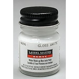 Gloss White Testors Acrylic Plastic Model Paint