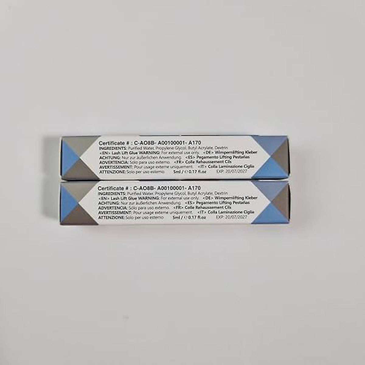 Lomansa Lash Lift Glue 2PCS, Eyelash Lift Glue Adhesive Perming Rod Strong Fix Glue for Lashes and Brows Curl