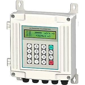 CIXIFM Ultrasonic Flow Meter Clamp On Water Flow Sensor with Flow Sensors Water Flow Detector Digital Pipe Ultrasonic Flow Meter Liquid DN32-DN80 0-90℃(Converter +Small Flow Transducer)