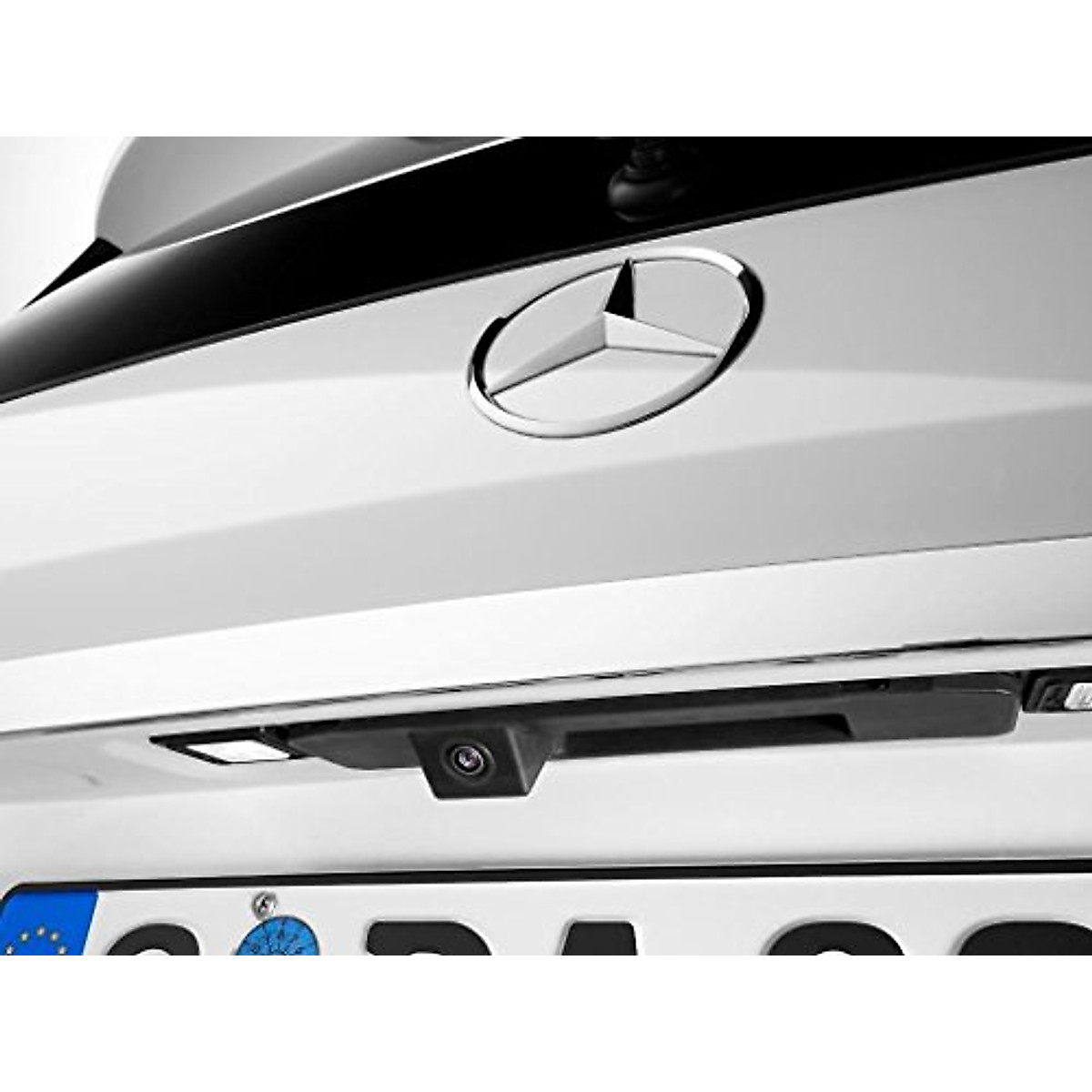 Backup Camera with Tailgate Handle for Universal Monitors (RCA),Rear View Reverse Parking Camera for MB C Class W205 CLA W117 2014-2016