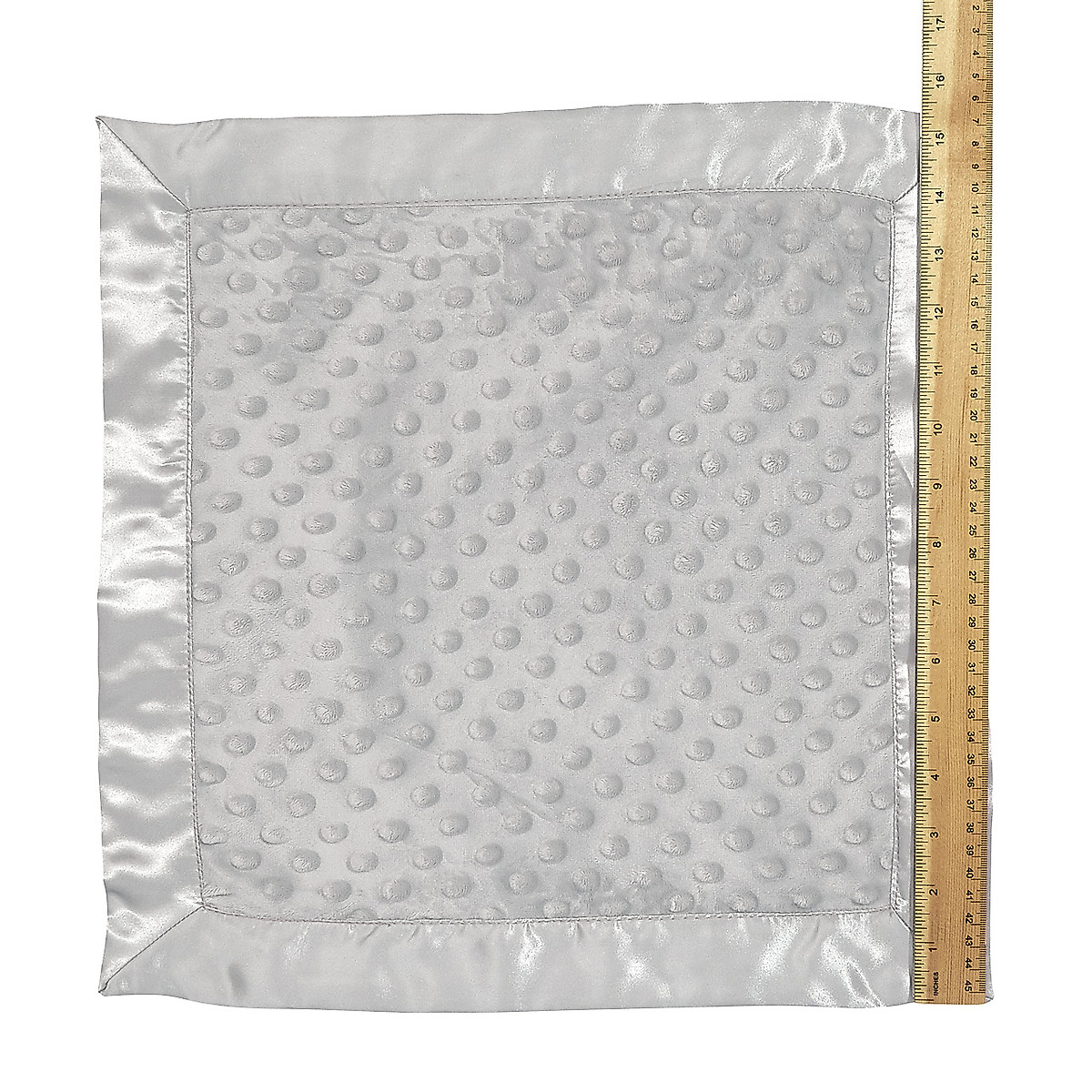 Bearington Baby Small Dottie Creamy White Security Blankie, 16" x 16"