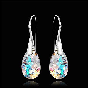 Dangle Earrings for Women Crystal Dangle Drop Earrings Colorful Crystal Earrings for Girls Professional and Fashion