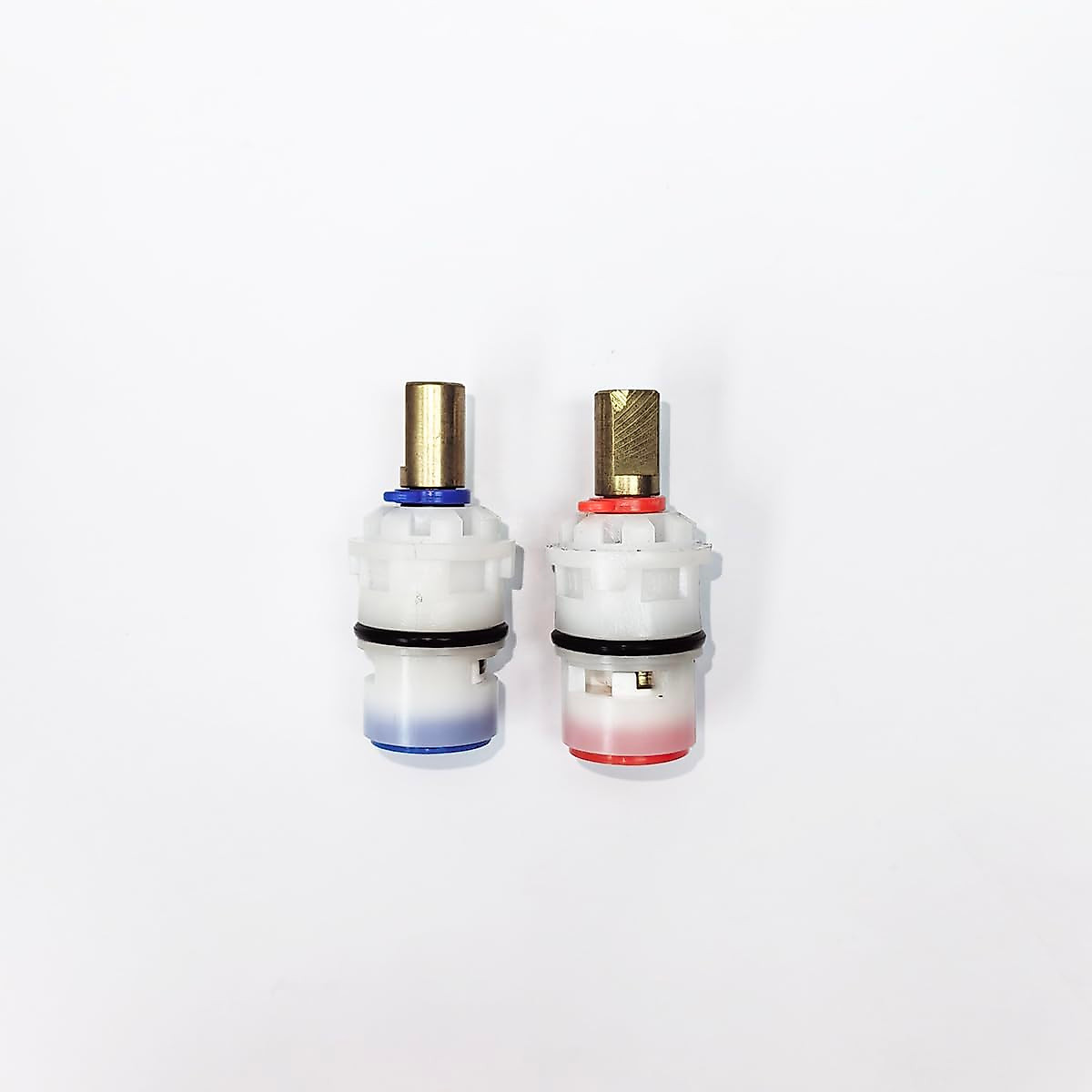 Ceramic Stem Disc Faucet Cartridge Replacement Bathroom Tap (1 Pair Hot & Cold) for Pfister 9608020 48/143/149 Series Valve Cartridge 9608060 Hot Valve Cartridge