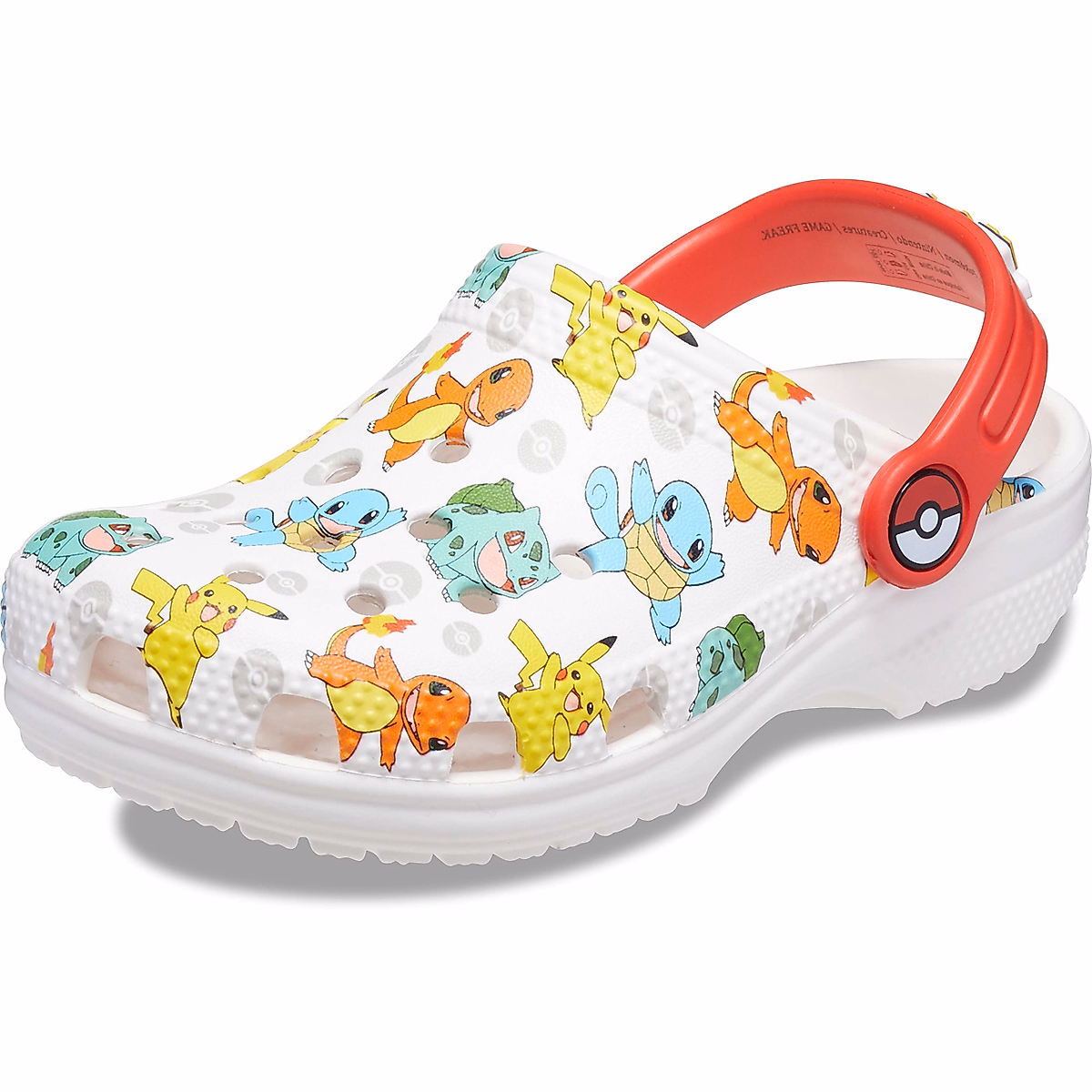 Crocs Classic Pikachu Clogs, Pokemon Shoes for Kids K WHI/MLTI, White/Multi, Numeric_6 US Unisex Big