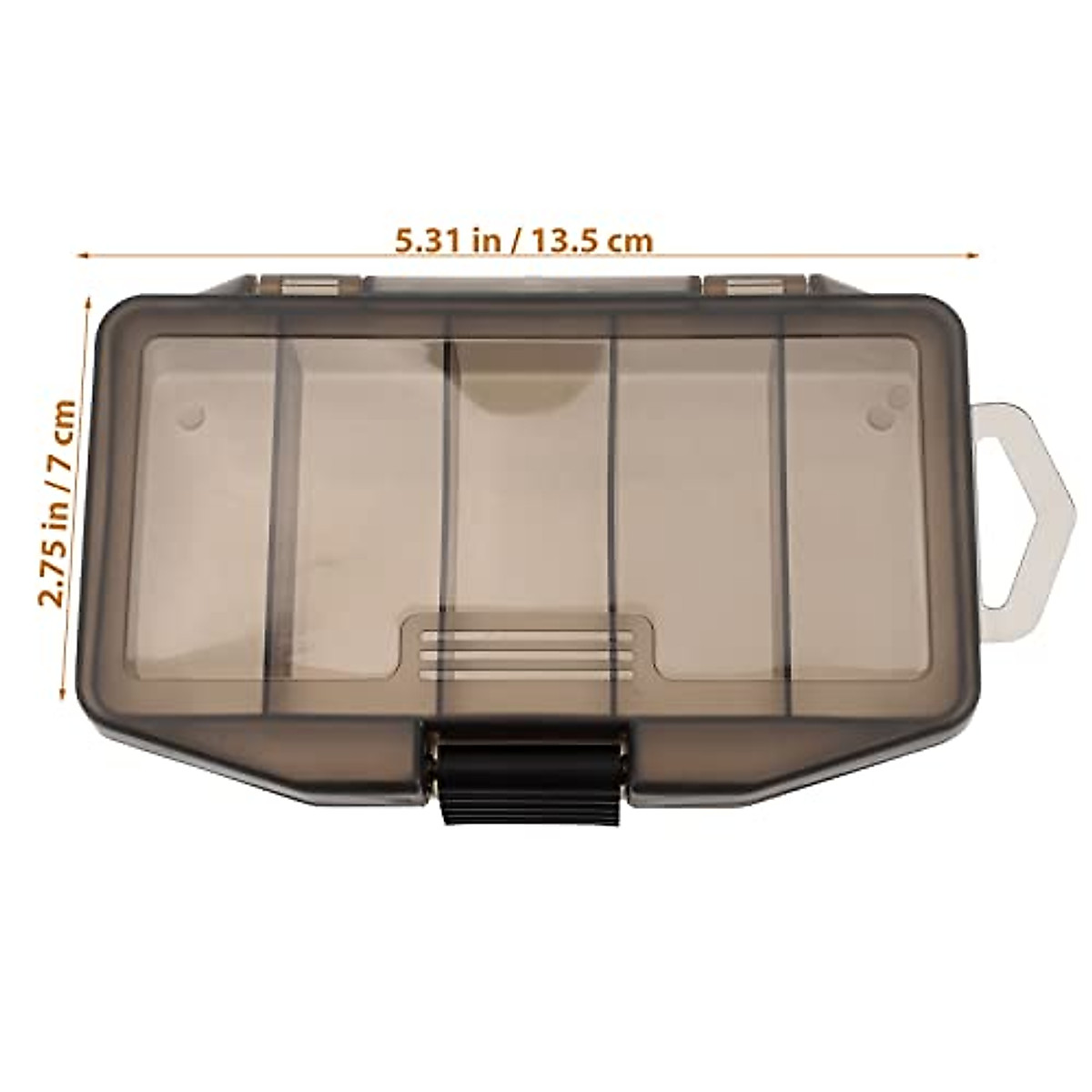 LIOOBO Fishing Tackle Case Fishing Tackle Box 2Pcs Fishing Gear Boxes Fish Hook Containers Storage Boxes Fishing Gear Supplies Snackle Box Container Fishing Fishing Tackle