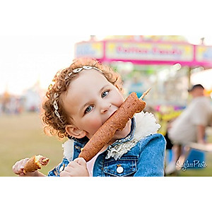 Perfect Stix Wooden Semi-Pointed Corn Dog Stick, 12" Skewer x 1/4" Semi Point (Pack of 125)