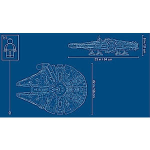 LEGO Star Wars Ultimate Millennium Falcon 75192 - Expert Building Set and Starship Model Kit, Movie Collectible, Featuring Classic Figures and Han Solo's Iconic Ship, Best Gift for Adults
