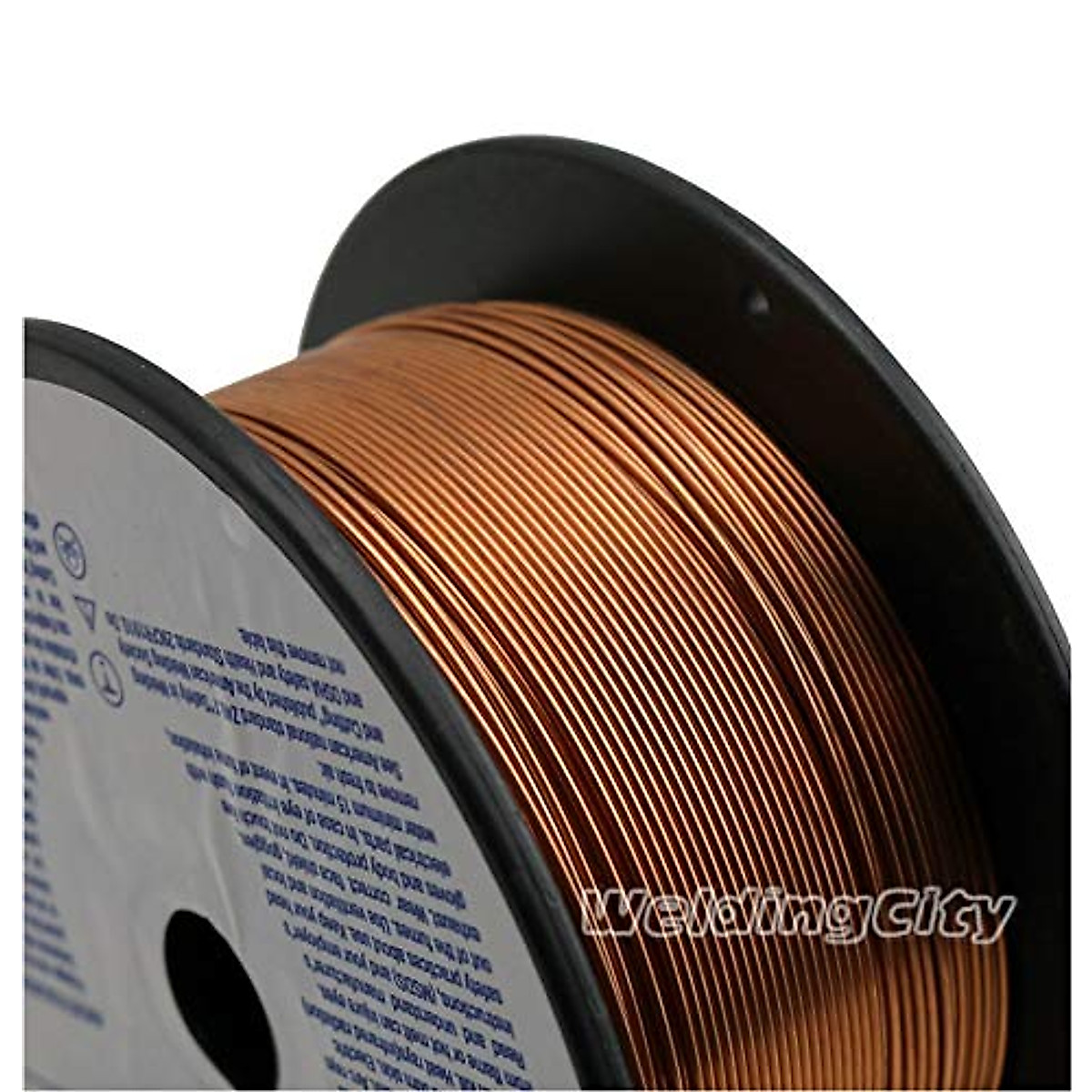 WeldingCity 2-pk Mild Steel MIG Welding Wire ER70S-6 11-Lb Spool 0.030" (0.8mm) 8"-roll | Pack of 2 Rolls