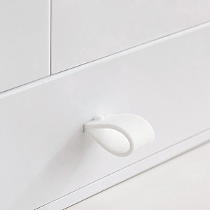 HBlife Plastic Makeup Organizer for Vanity with 2 Drawers Large Skincare Organizers 8 Compartments Bathroom Organizer Cosmetic Storage, White