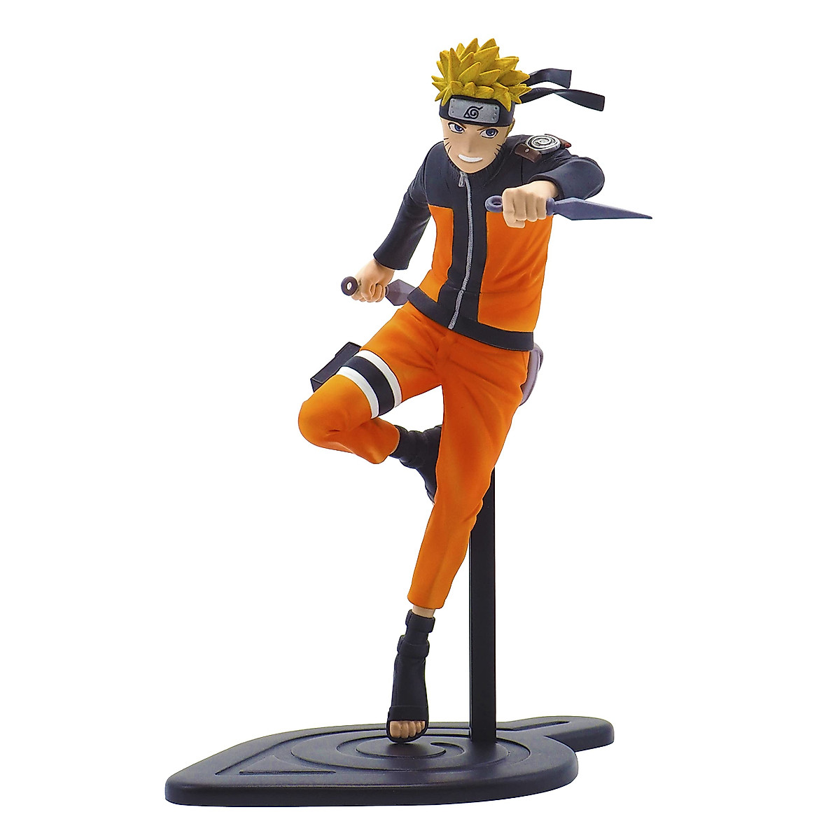 ABYSTYLE Studio Naruto Uzumaki SFC Figure010 Collection 6.5" Tall. Collectible Figure Holding 2 Kunais Anime Manga Statue Great for Gift and Fan Collectors