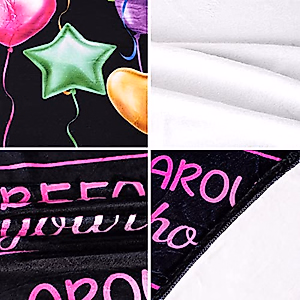 BRITHHAHA 55th Birthday Gifts for Women Funny 1967 Blanket for 55 Year Old Woman 55th Birthday Throw Ideas 55 Birthday Decorations for Women Her Him Wife Sister Mom Friends Grandmother 60"x50"