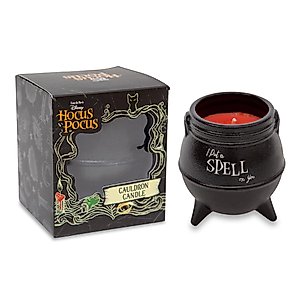 Disney Hocus Pocus "I Put A Spell On You" Ceramic Cauldron Candle | Lemongrass Fragrance With 30-Hour Burn Time