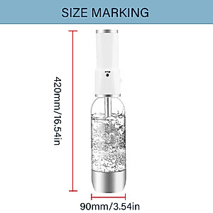 Portable Soda Maker Crystal Sparkling Water Maker Use Standard CO2 Cylinder for DIY Beverages Bubble Fruit Juice Cocktail Healthy Drinks