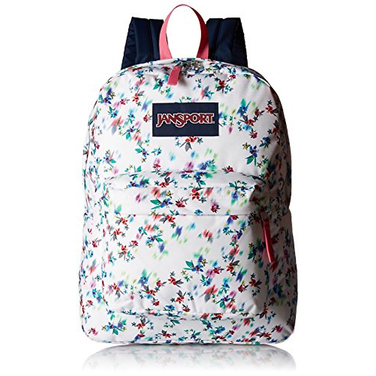 JanSport Unisex SuperBreak Multi White Floral Backpack