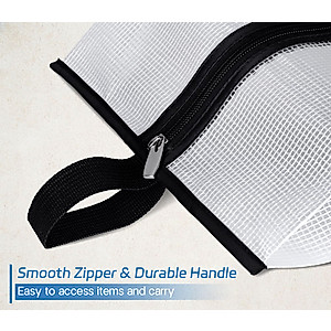 MISSLO Waterproof Shoe Bags for Travel 4 Pack XX-Large Shoe Storage Bag Clear Shoe Pouch Portable Shoe Organizer Bag with Sturdy Zipper for Men & Women