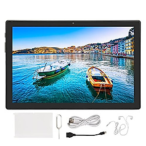 Qinlorgo 4G Call Tablet, 3200 X 1440 RAM 10GB MTK6889 CPU 10.1 Inch ROM Tablet 256GB Dual SIM Dual Standby for School (Light Green)