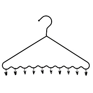 Dr. Organizer, Cap, Hat, Glove, Scarf, and Accessory Closet Organizer Hanger, Black Steel, USA Patented – 1 Pack