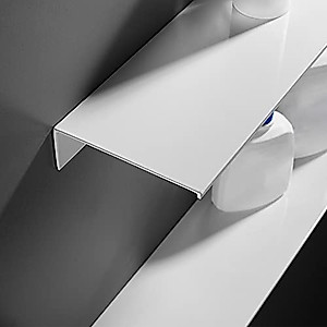 NA Storage Rack Utility Removable Display Wall-Mounted Storage Shelf White 50cm