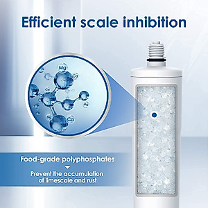 Waterdrop AP431 Cartridge, Whole House Scale Inhibitor Inline Water System, Replacement for Aqua-Pure AP431 Hot Water Scale Inhibitor for AP430SS