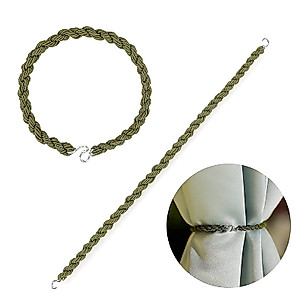 Molain 12 Pieces Military Elastic Boot Straps Shoelace Boot Blousers Military Leg Straps Blousing Garters with Metal Hooks