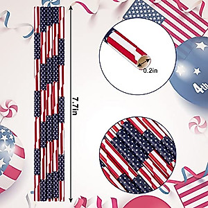 AnyDesign 200Pcs Independence Day Straws American Flag Theme Paper Straws Red Blue White Star Biodegradable Straws for 4th of July Memorial Day USA Themed Party Celebrations Super Bowl Patriotic Party