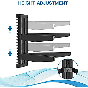 PERLESMITH Floating AV Shelf Double Wall Mount TV Shelf - Holds up to 17.6lbs - DVD DVR Component Shelf - Perfect for Xbox, Projector, WiFi Router, Game Console and Cable Box, PSDSK2
