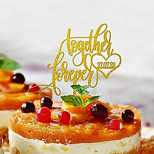 It Was AlwaysYou Custom Engagement Wedding Caketopper Bride To Be Wedding Party Decor For Couples Engagement Gifts Gold