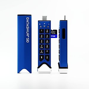 iStorage datAshur SD 1TB Encrypted USB Flash Drive with Removable iStorage microSD Cards Password Protected Secure Collaboration FIPS Compliant