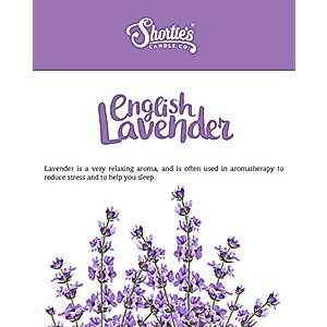 Pure English Lavender Premium Tealight Candles - Highly Scented with Essential & Natural Oils - 6 Purple Tea Lights - Beautiful Candlelight - Made in The USA - Flower & Floral Collection