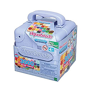 Aquabeads Mega Bead Trunk Refill Pack, Arts & Crafts Bead Refill Kit for Children - Over 3,000 Beads Included