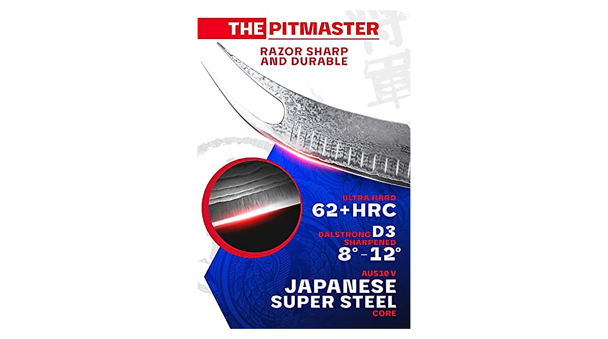 Dalstrong 8" Pitmaster BBQ Knife - Cutting Edge Performance