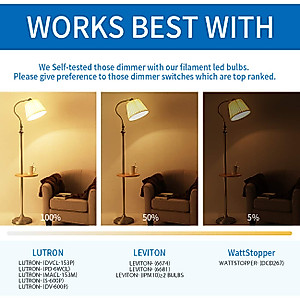 ANWIO C35/CA11 Flame Tip Chandelier Light Bulbs, LED Filament Bulb Candelabra E26 Base, Dimmable 4.5W (60W Equivalent) B11 E26 Medium Base, 2700K Warm White, 6 Pack