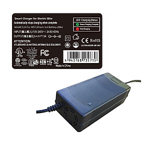 PowerTech Supplier 3 Amp Smart Charger Compatible with Aventon PACE 500 Electric Bike