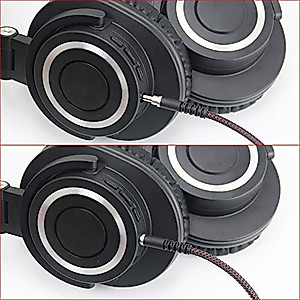 NewFantasia Replacement Audio Upgrade Cable Compatible with Audio-Technica ATH-M50xBT, ATH-AR3BTBK, ATH-SR50BT, ATH-ANC9, ATH-ANC7B, ATH-SR5BTBK, ATH-S700BT Headphones 3meters/9.9ft