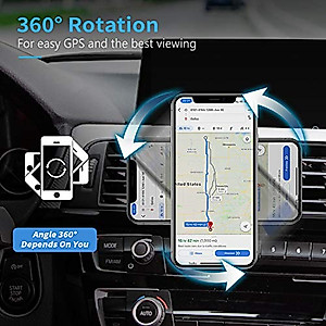 WixGear Magnetic Phone Car Mount, [2 Pack] Air Vent Car Phone Mount Holder, Phone Holder for Car with Twist-Lock Base, Compatible with All Smartphones