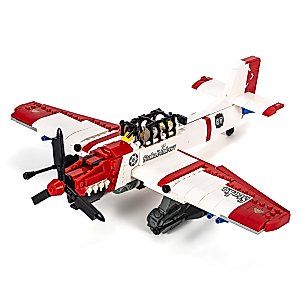 DAHONPA Stuka Fighting Military Army Airplane Building Bricks Set, 649 Pieces Air-Force Build Blocks Toy, Gift for Kid and Adult.