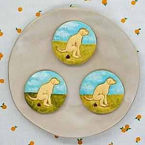 Dog Pooping Sign cookie cutter, 1 piece - Bakerlogy